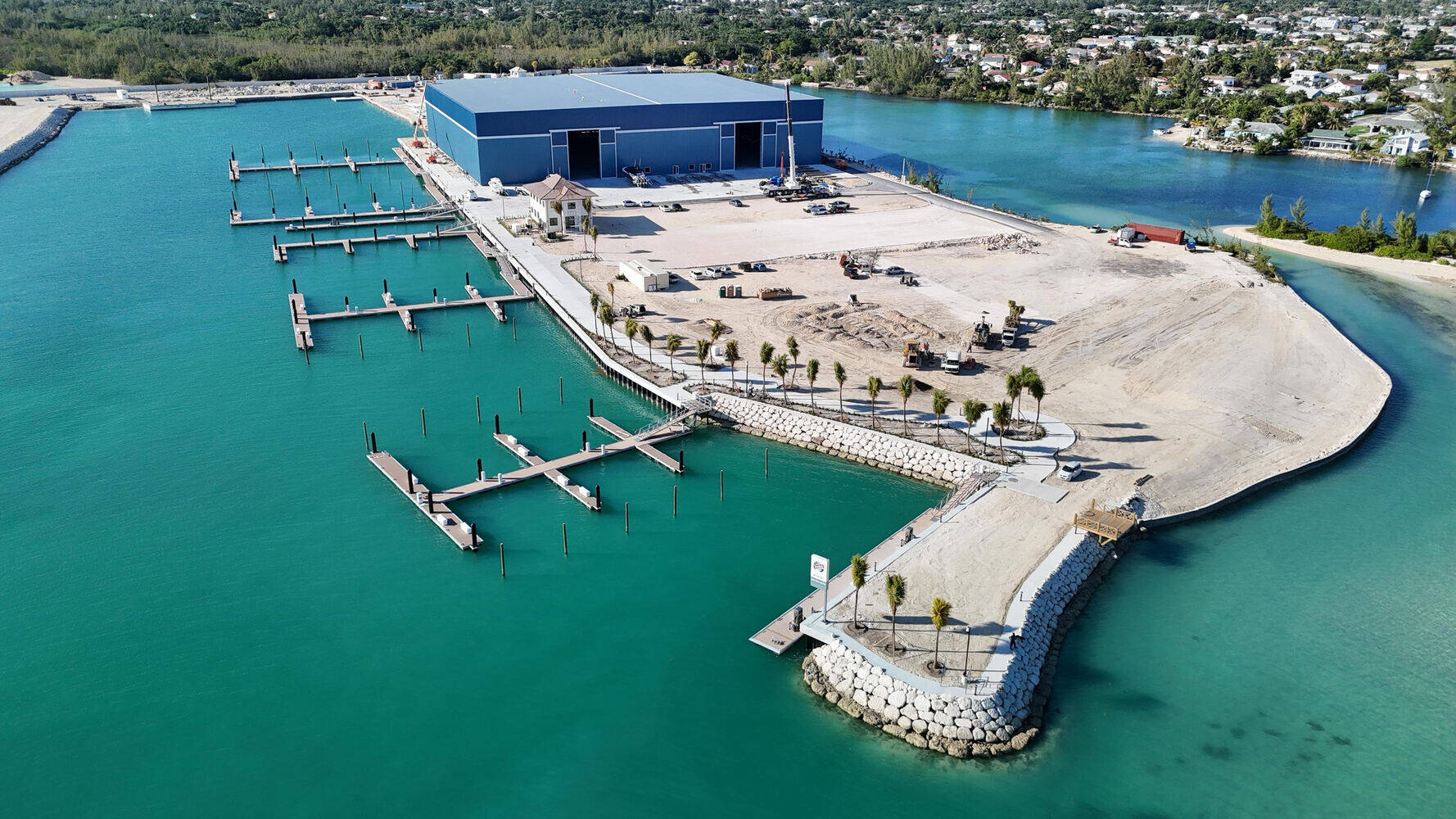 Legendary Marina Resort at Blue Water Cay slip, dock, mooring ...