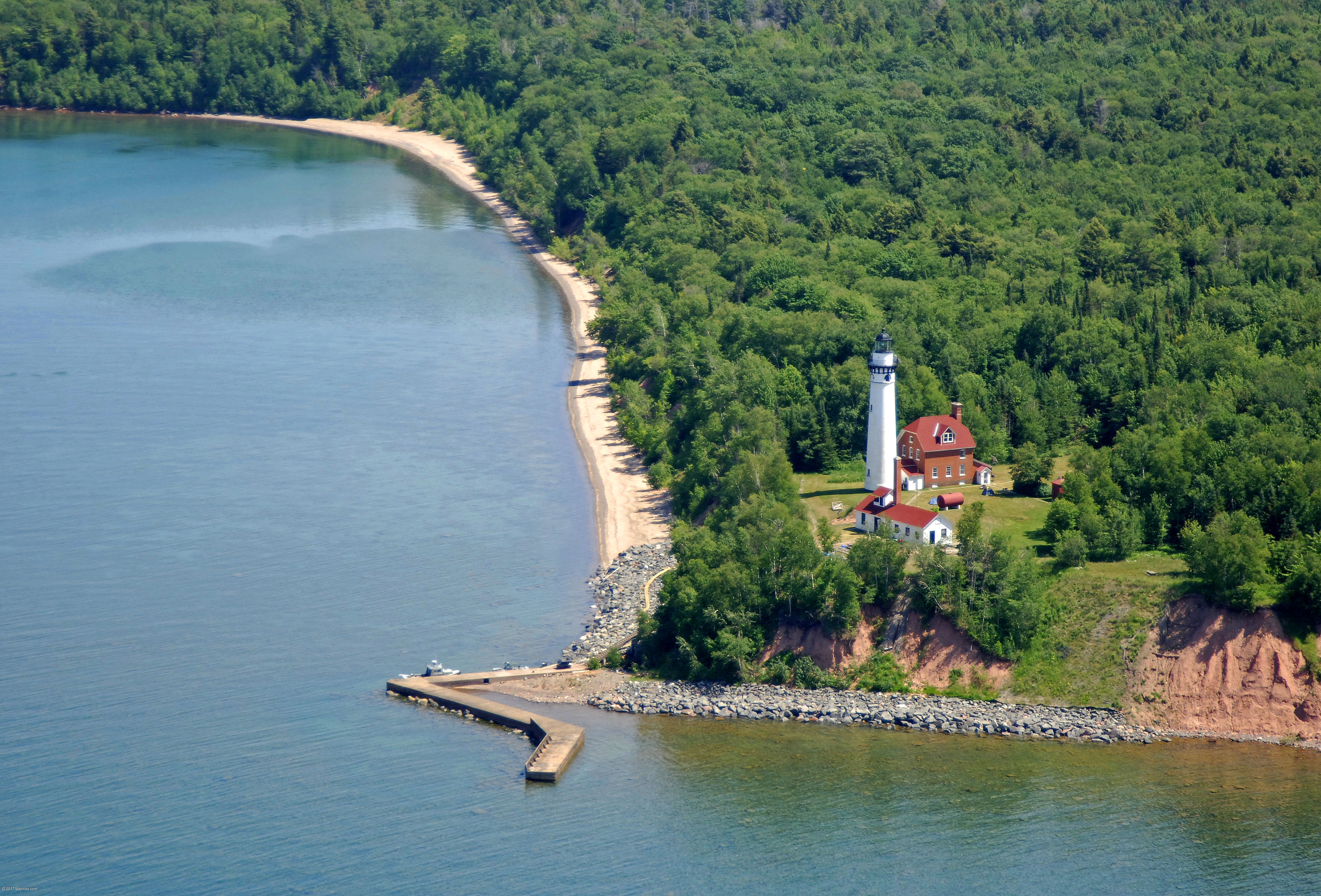 Outer Island Light Lighthouse in Bayfield, WI, United States ...