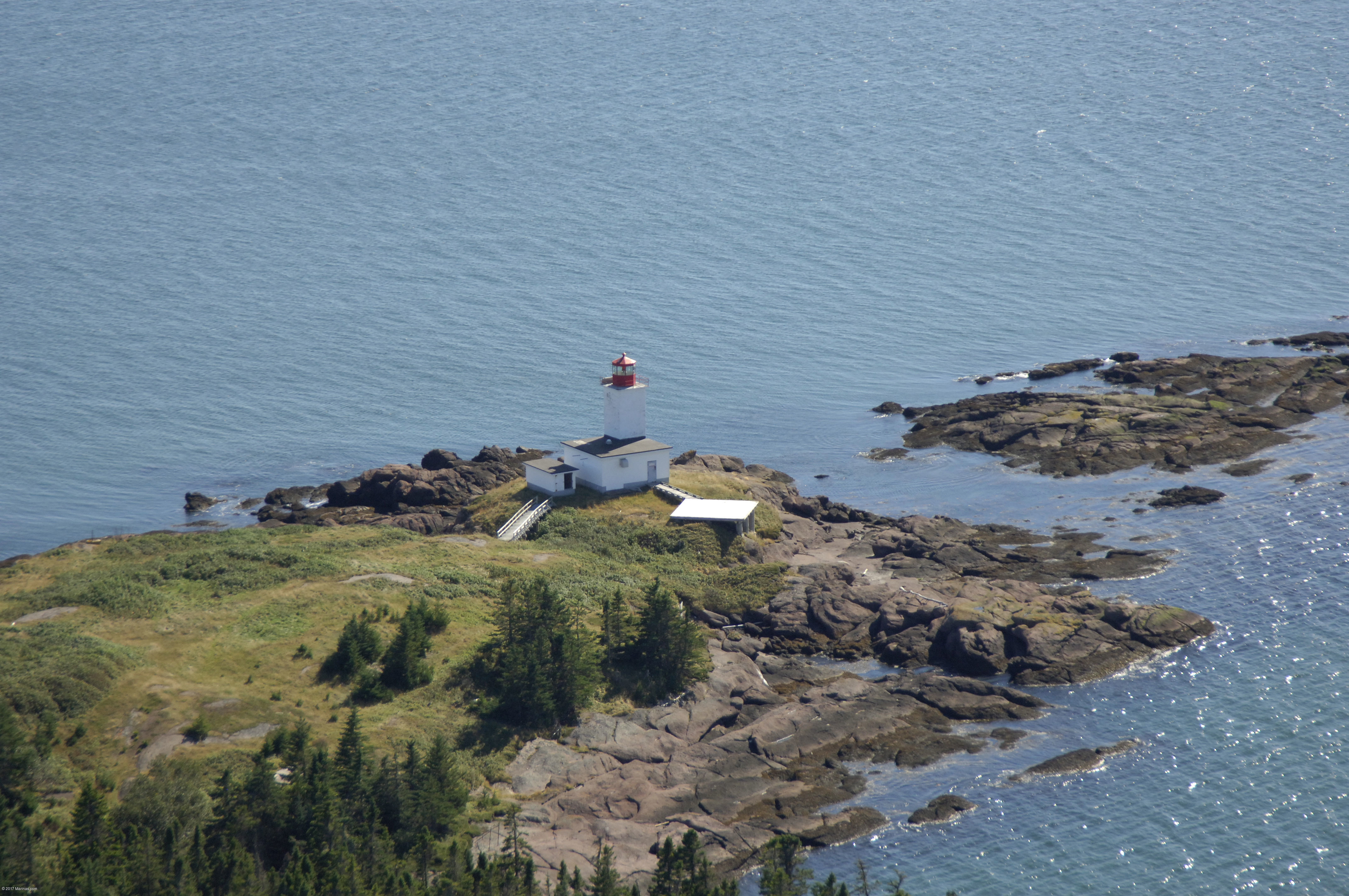 Bliss Island Lighthouse in Blacks Harbour, NB, Canada - lighthouse ...