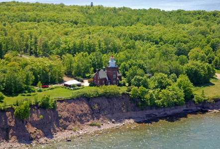 Big Bay Point Lighthouse in Big Bay, MI, United States - lighthouse ...
