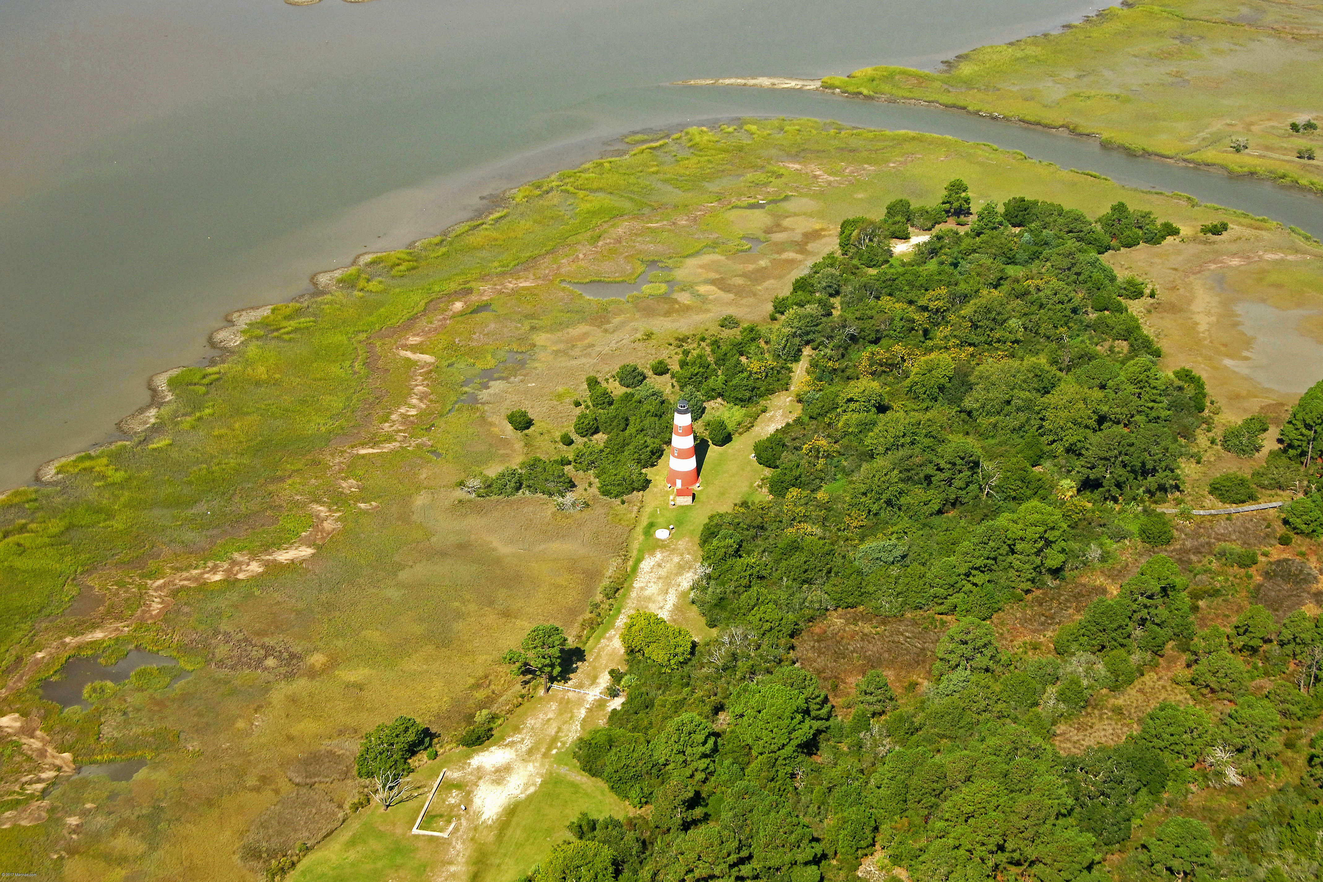 Sapelo Island Lighthouse in Sapelo Island, GA, United States ...