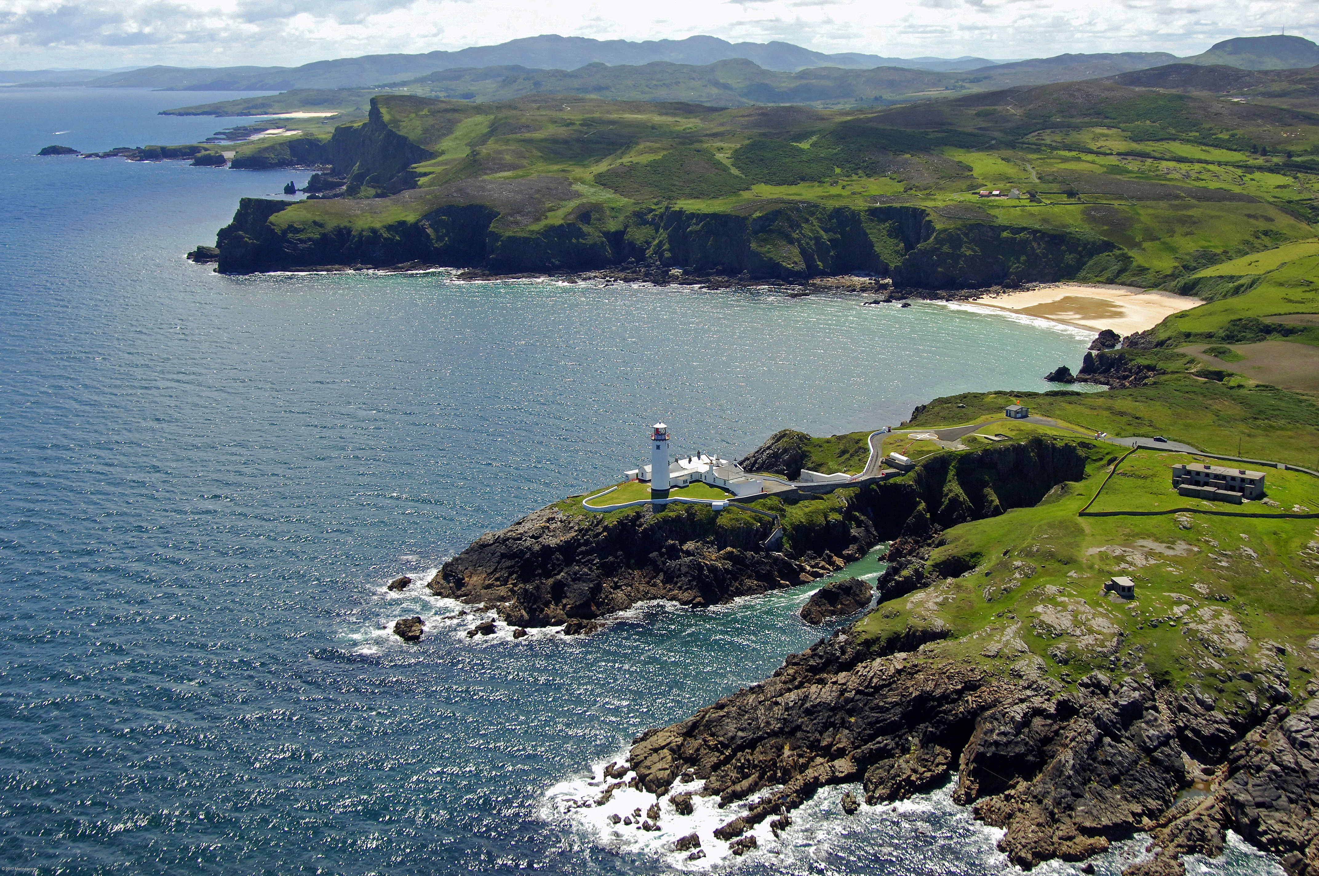 Fanad Head Light Lighthouse in Arryheernabin, Fanad Peninsula, County ...