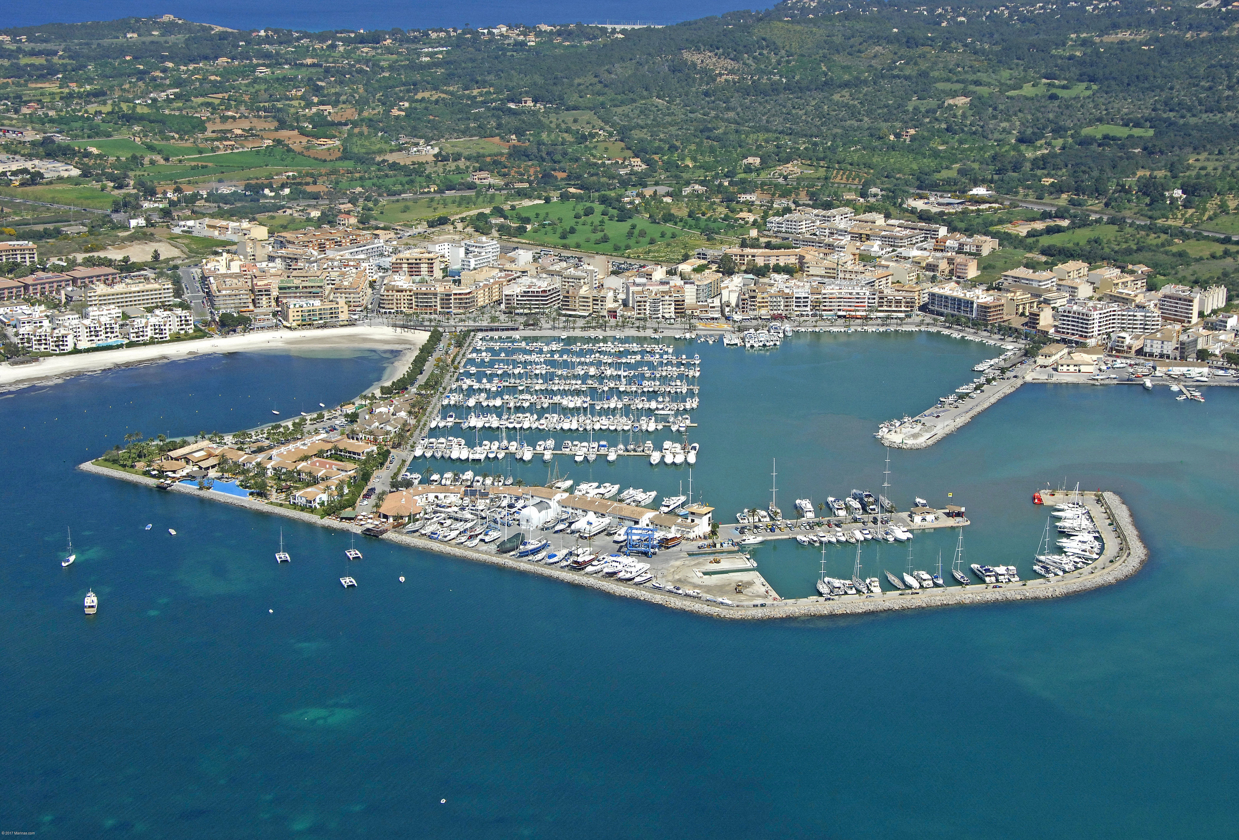 Port D'Alcudia Marina in Port D'Alcudia, Ballearic Islands, Spain ...