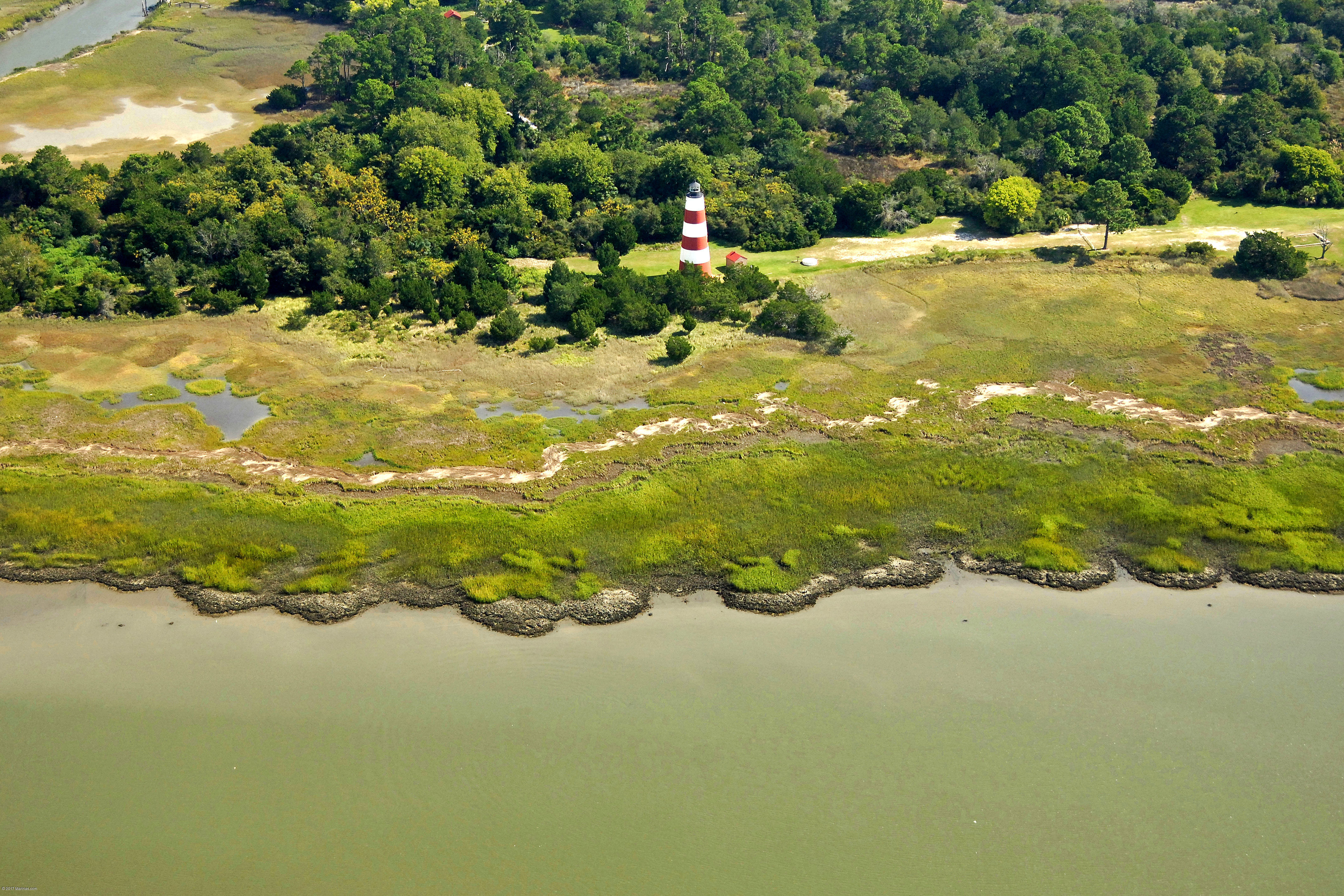 Sapelo Island Lighthouse in Sapelo Island, GA, United States ...