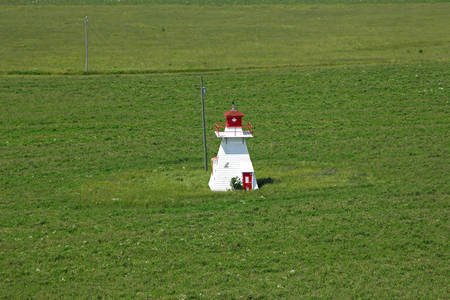 Malpeque Outer Range Rear Lighthouse in Malpeque, PE, Canada ...