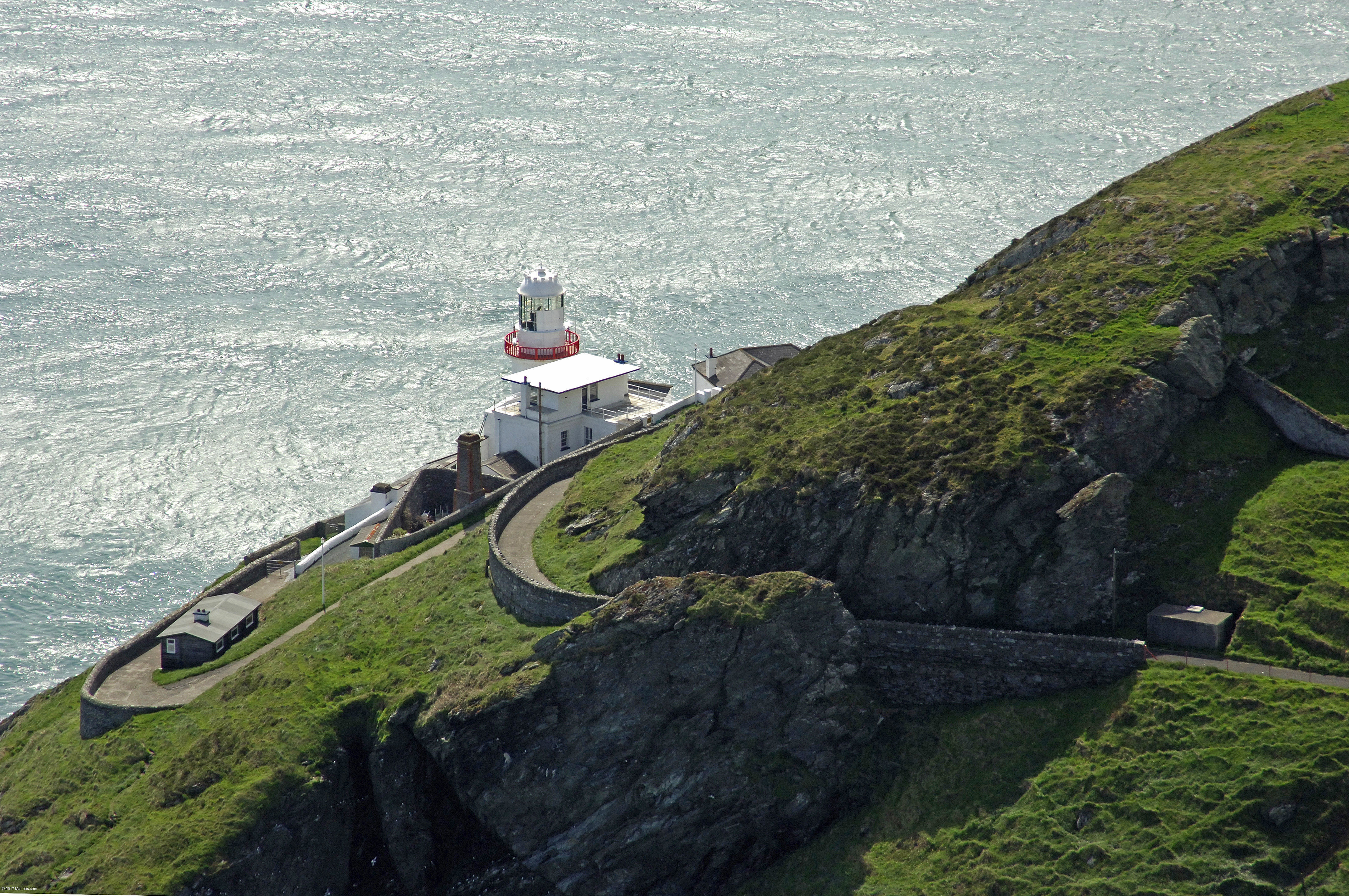 Wicklow Head Low Light Lighthouse in Wicklow, Southeast Coast, Ireland ...