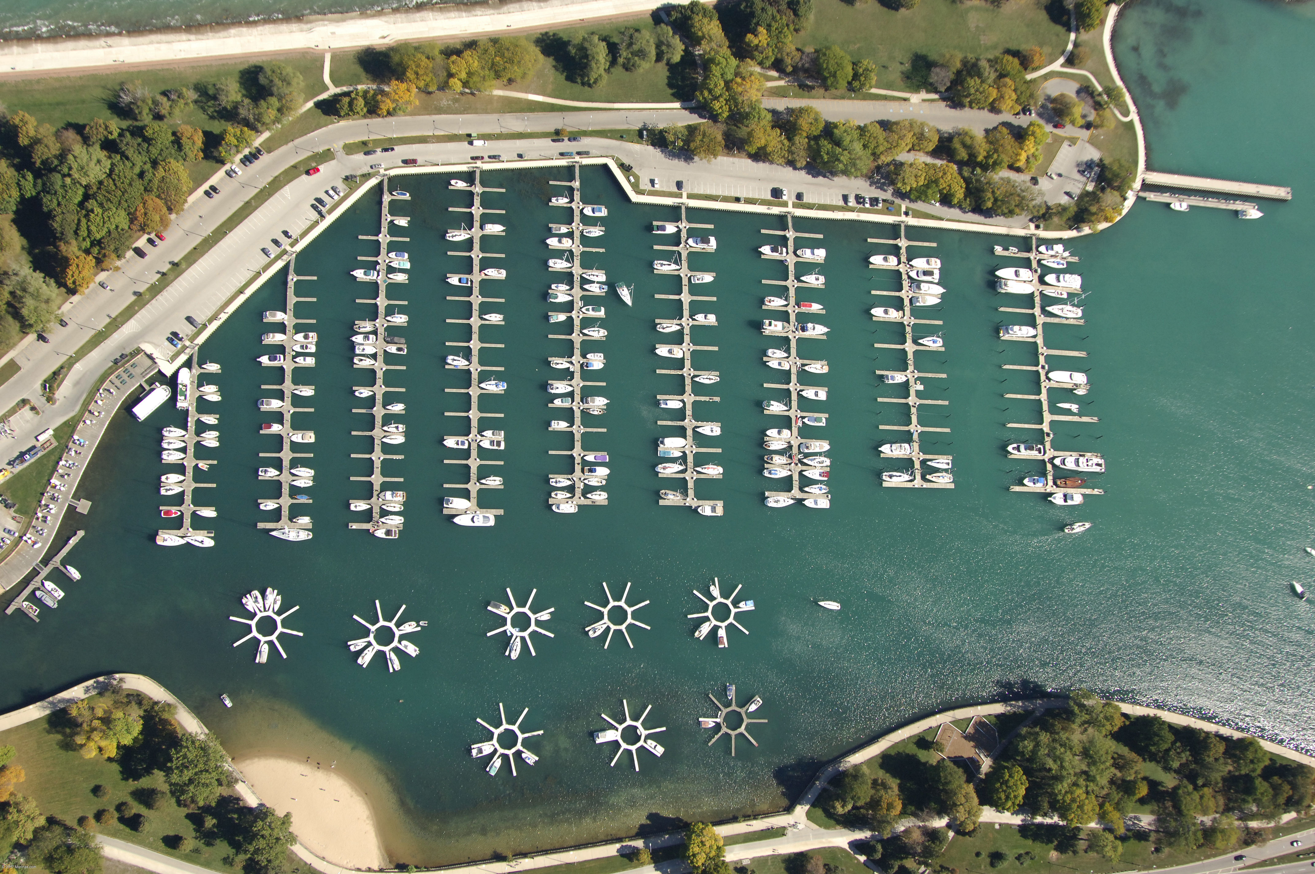 Belmont Harbor, the Chicago Harbors in Chicago, IL, United States ...