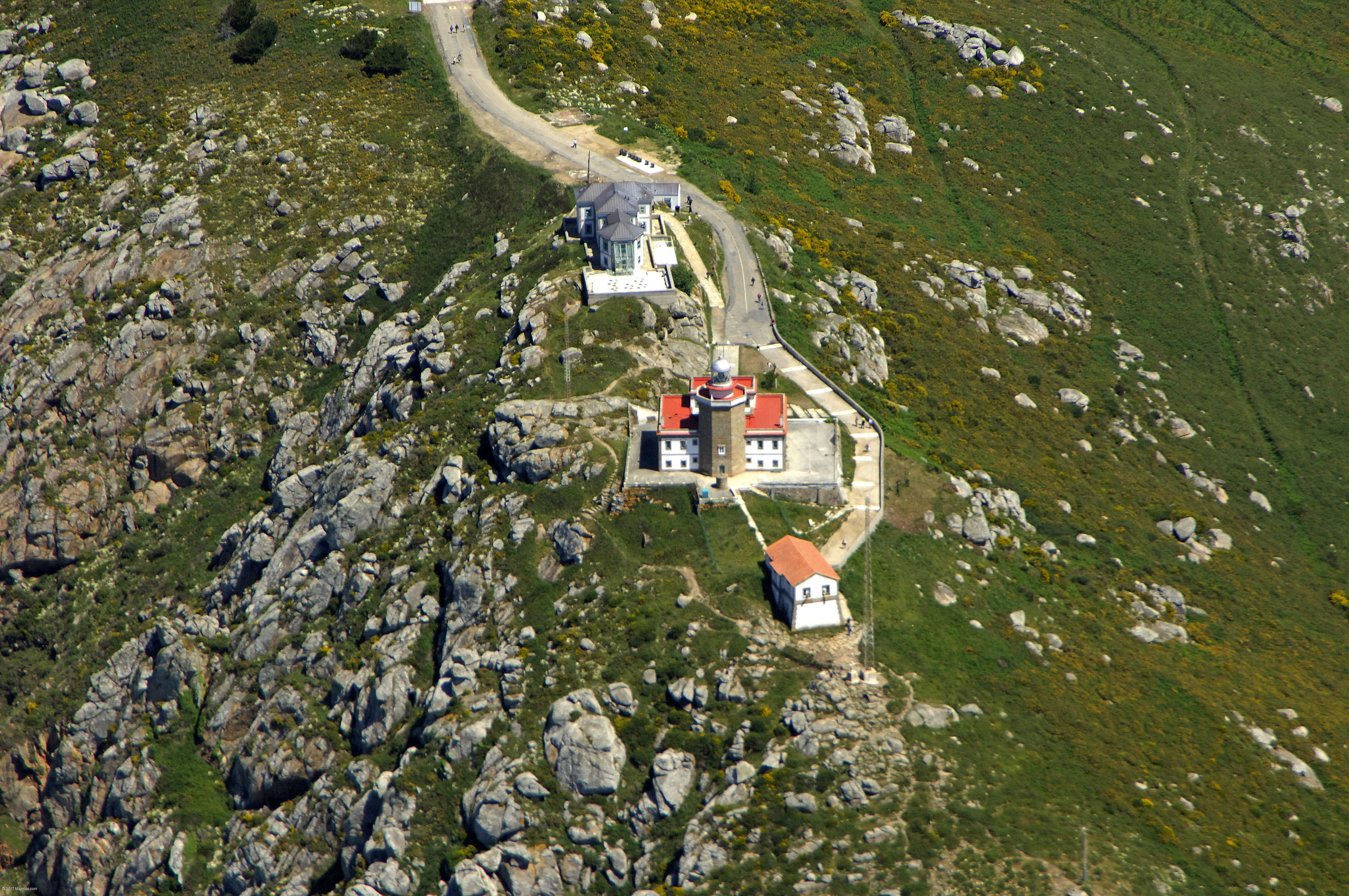 Cape Finisterre Light (Cape Fisterra Light) Lighthouse in Fisterra ...