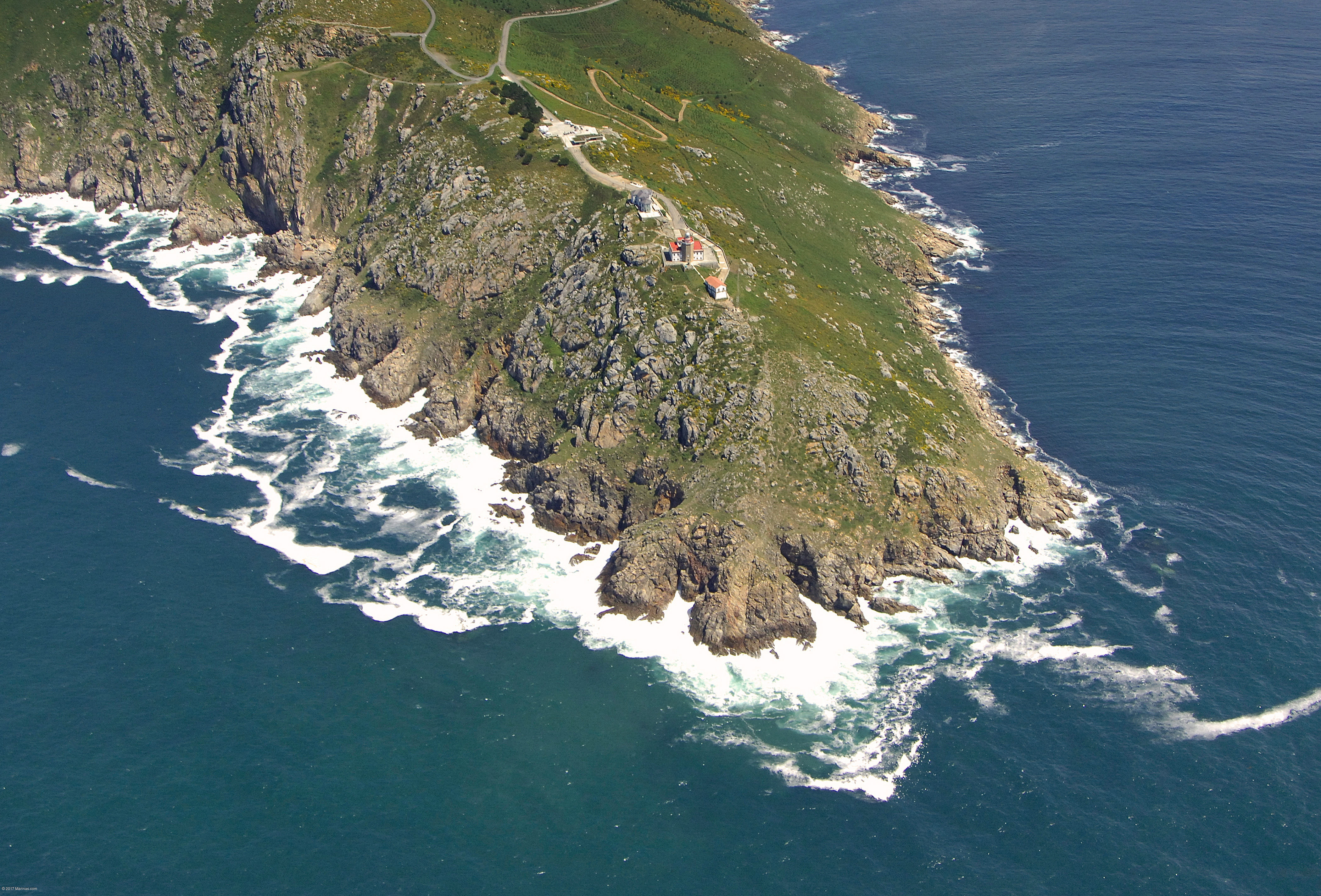 Cape Finisterre Light (Cape Fisterra Light) Lighthouse in Fisterra ...