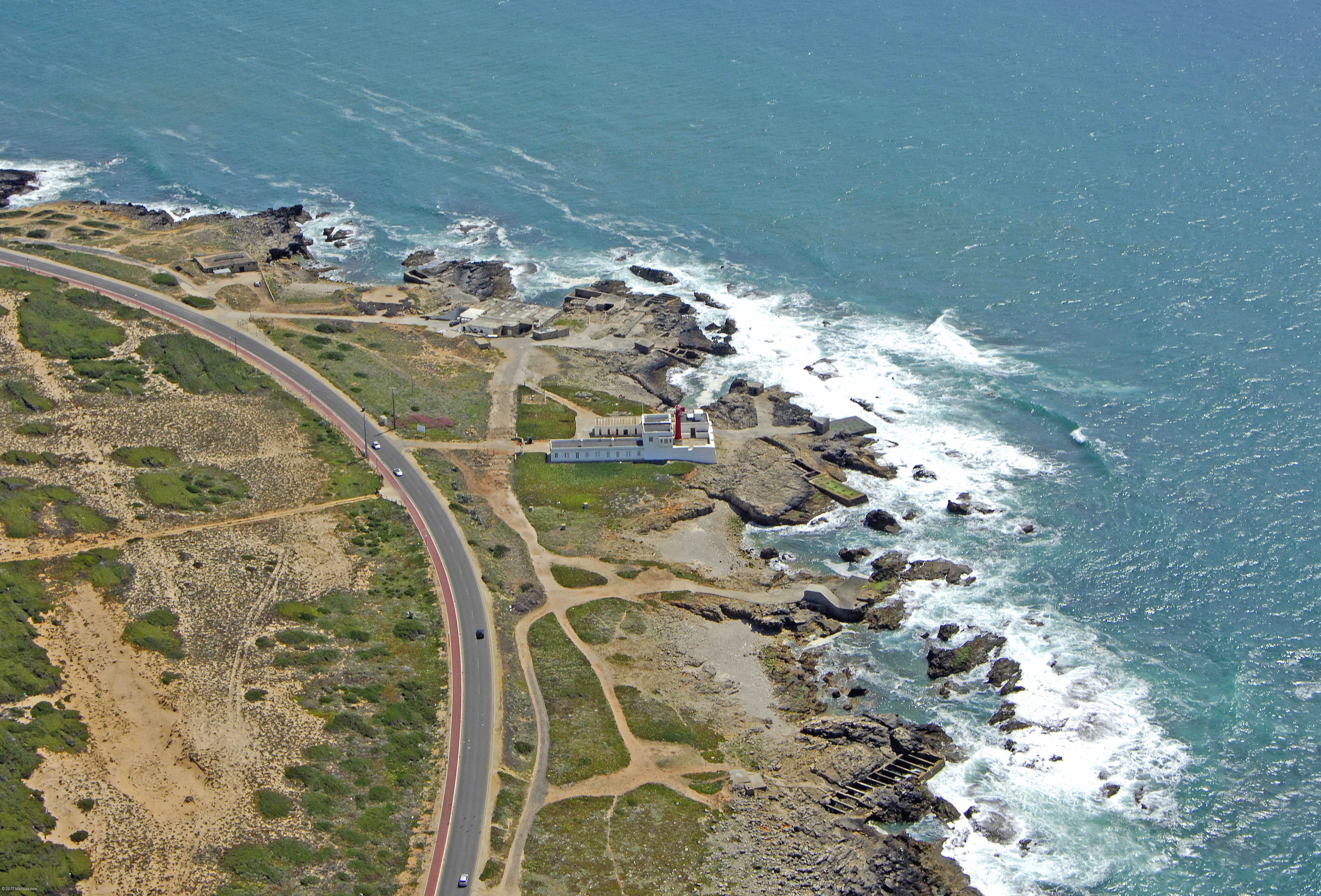 Cape Raso Light (Farol do Cabo da Raso) Lighthouse in Areia, Portugal ...