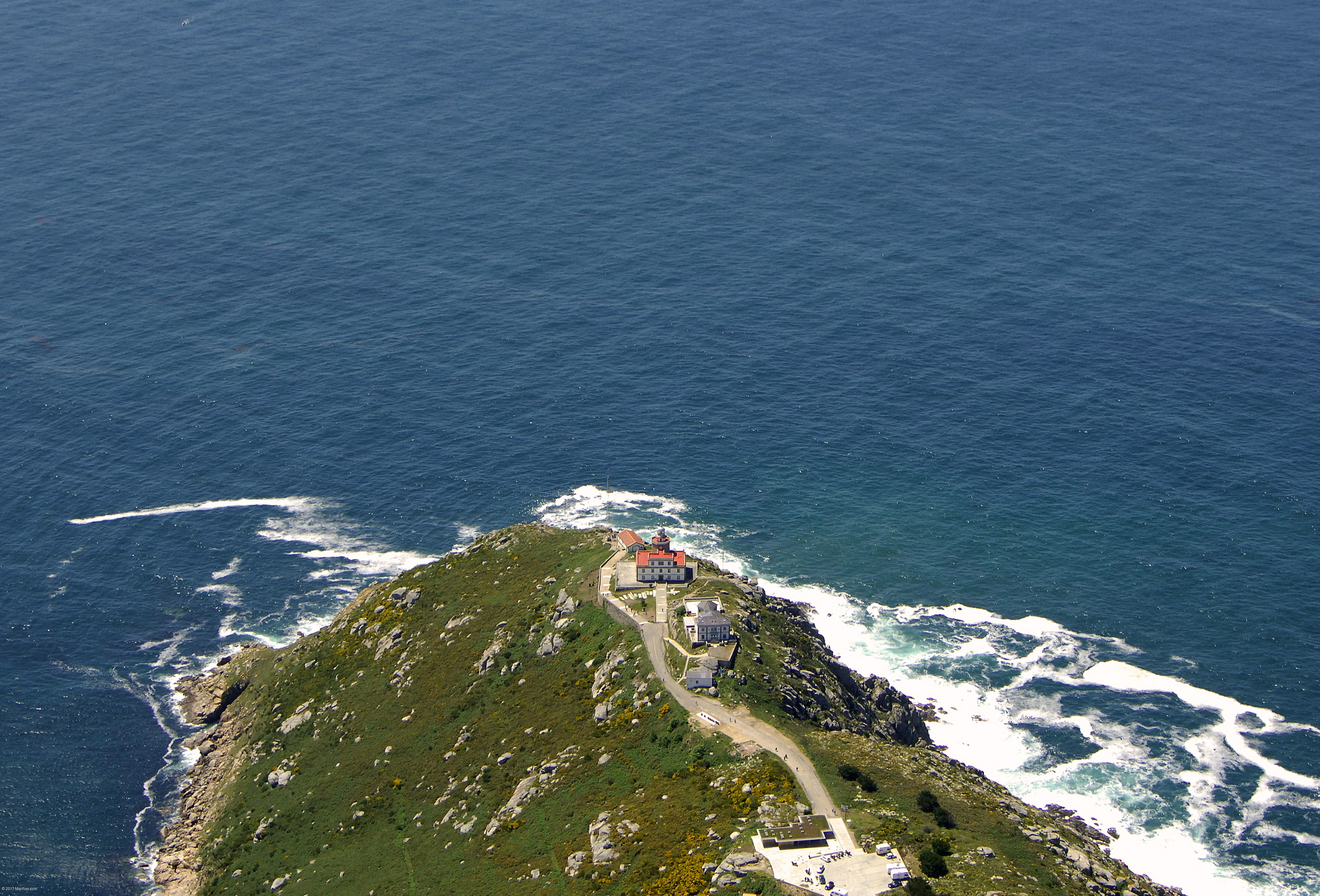 Cape Finisterre Light (Cape Fisterra Light) Lighthouse in Fisterra ...
