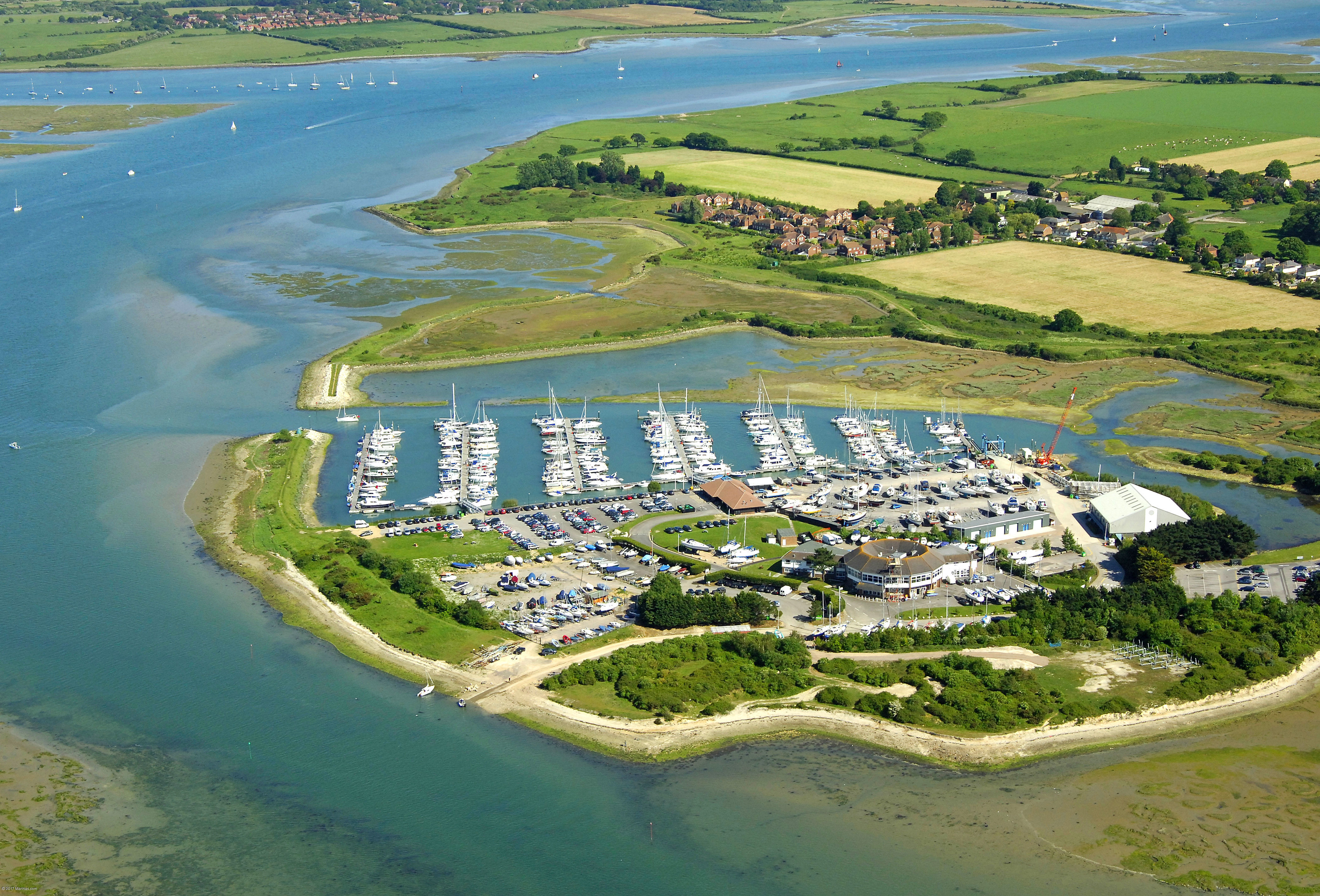 Northney Marina in Hayling Island, Hampshire, GB, United Kingdom ...