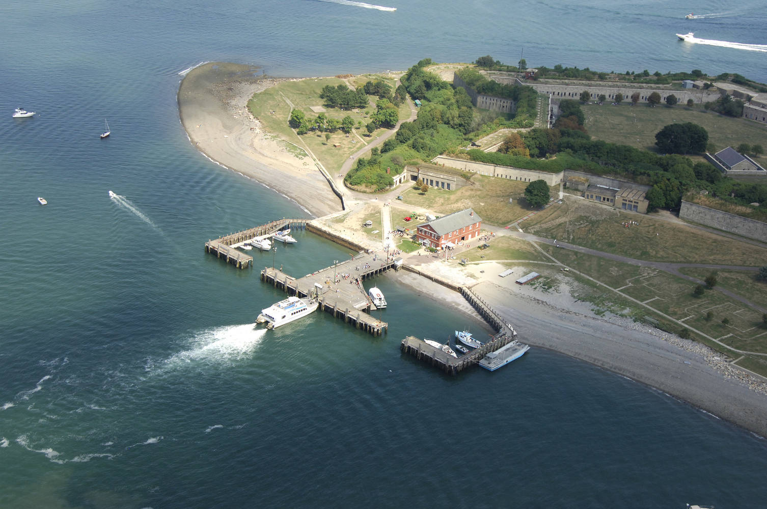 Boston Harbor Islands: Georges Island slip, dock, mooring reservations ...