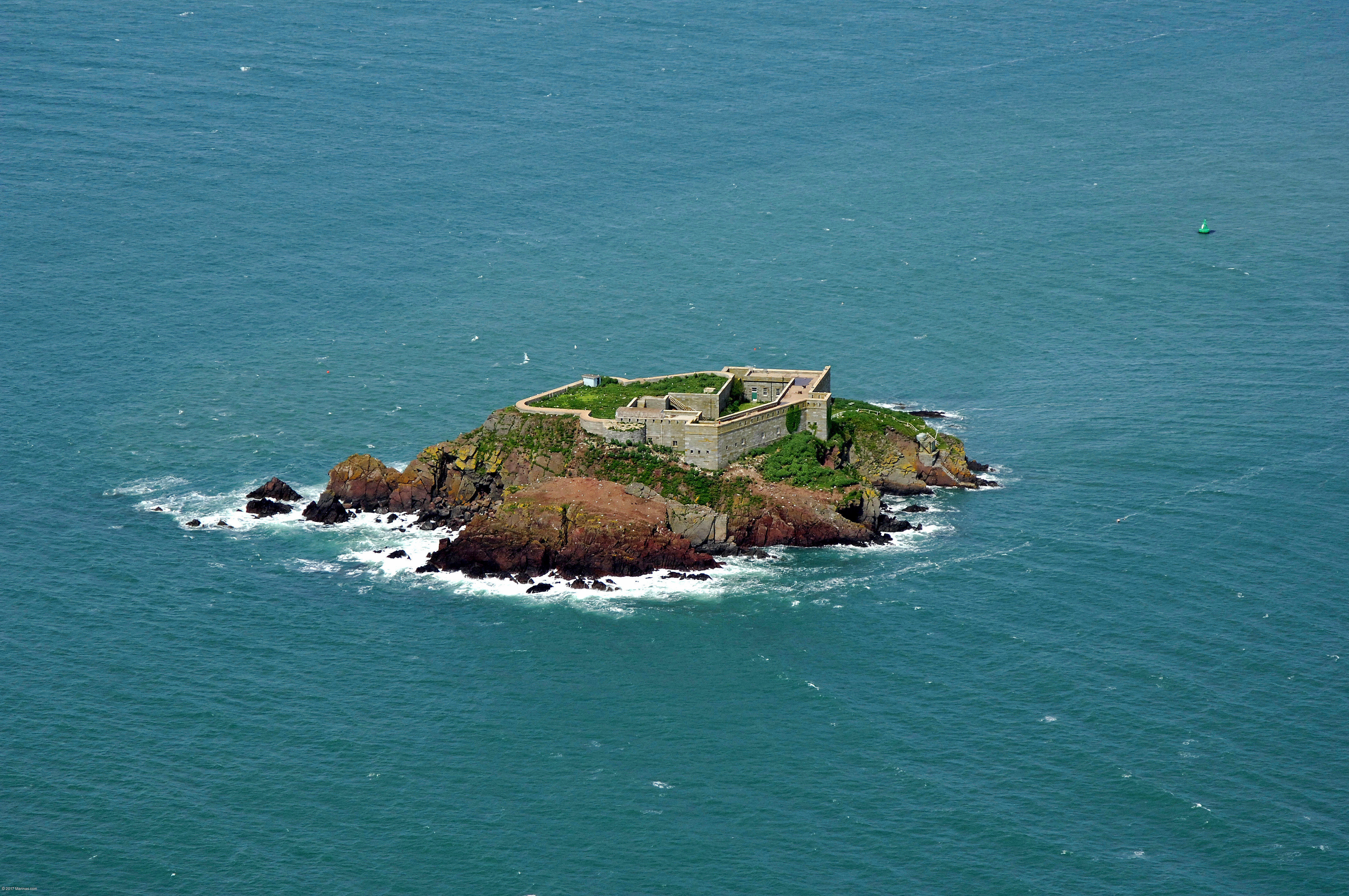 Thorn Island Fort Landmark in Pembrokeshire, WA, United Kingdom ...
