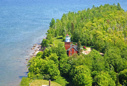 Big Bay Point Lighthouse in Big Bay, MI, United States - lighthouse ...