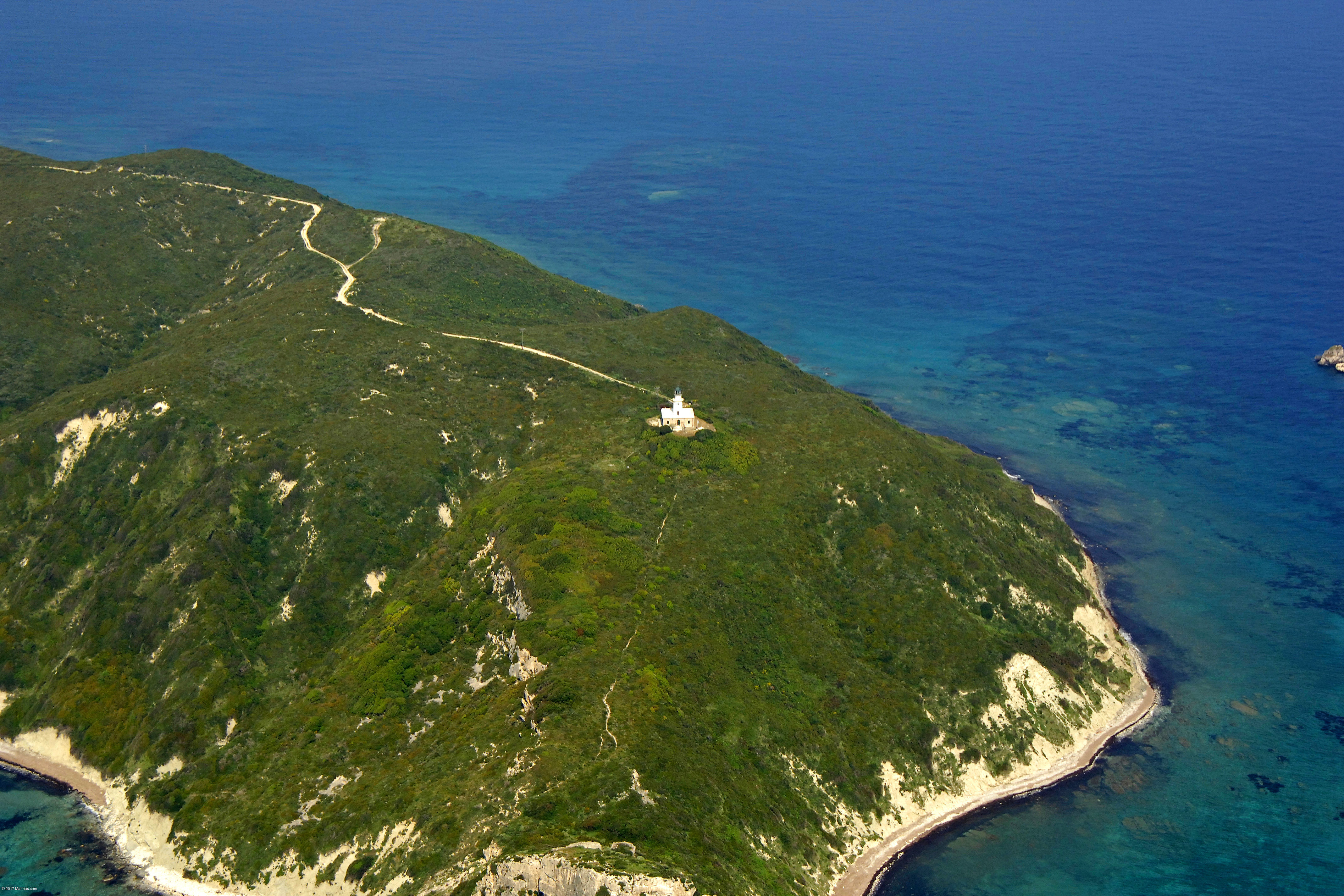 Kastri Light (Othoni Island Light) Lighthouse in Othoni, Othoni Island ...