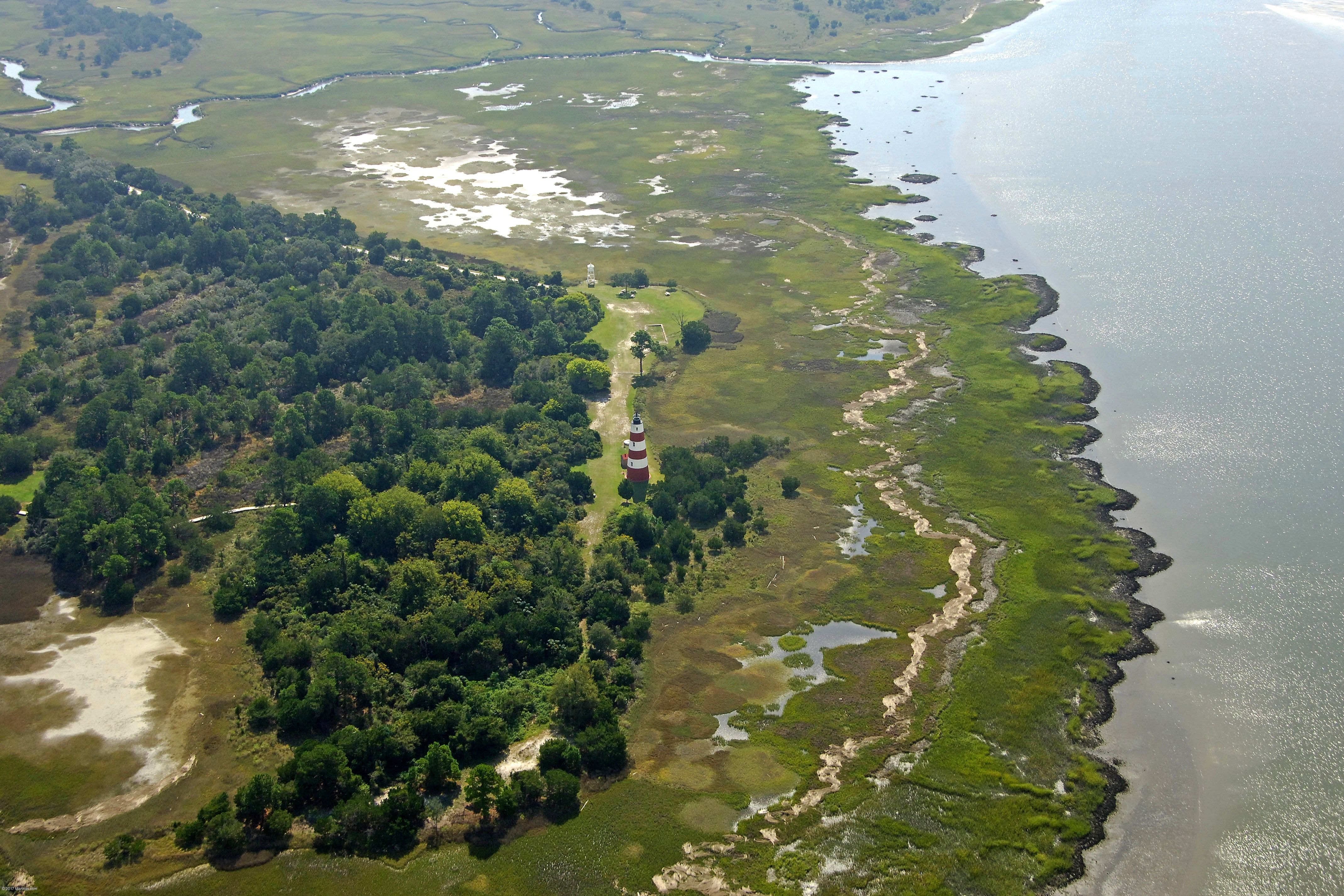 Sapelo Island Lighthouse in Sapelo Island, GA, United States ...