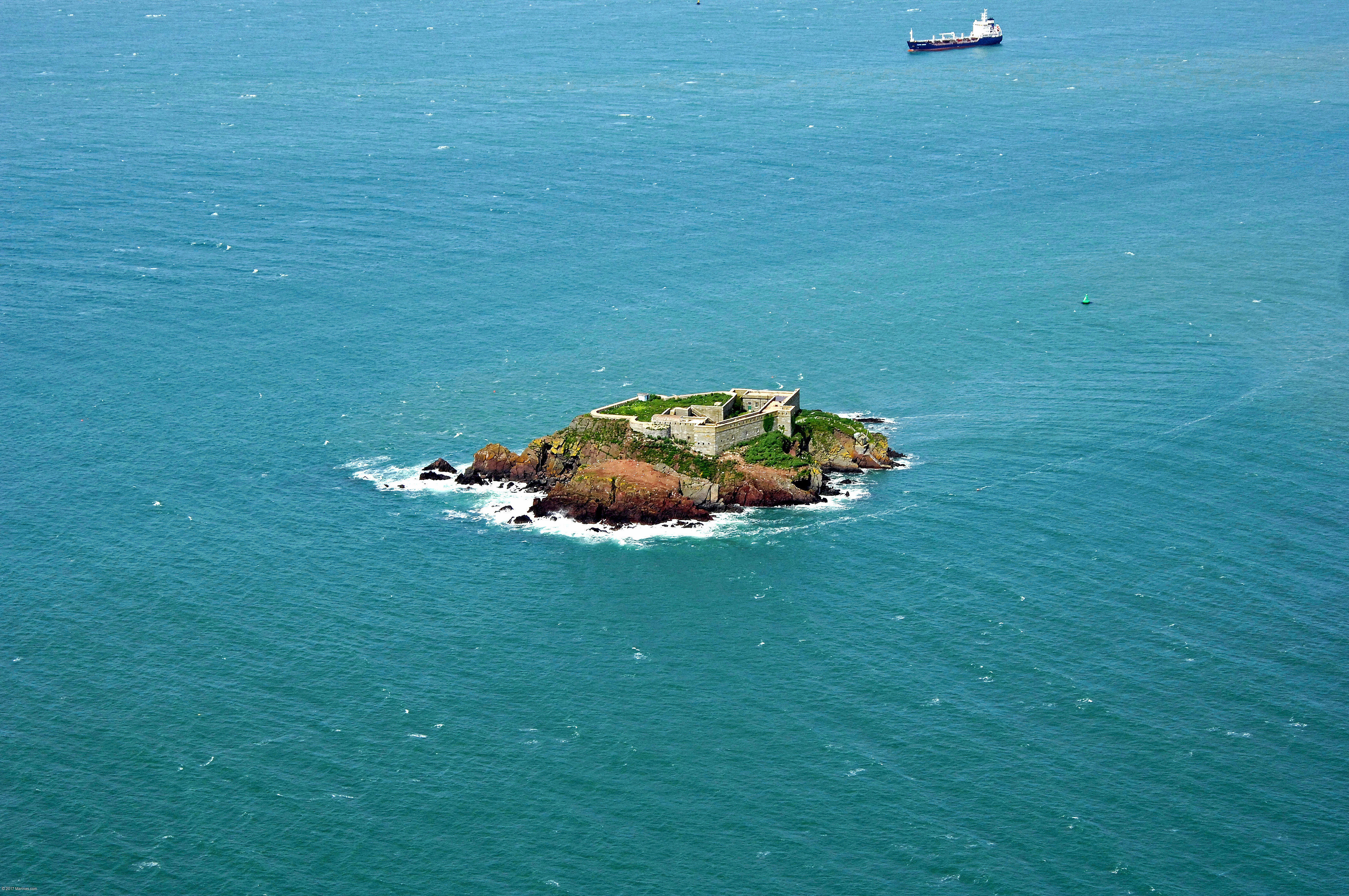 Thorn Island Fort Landmark in Pembrokeshire, WA, United Kingdom ...
