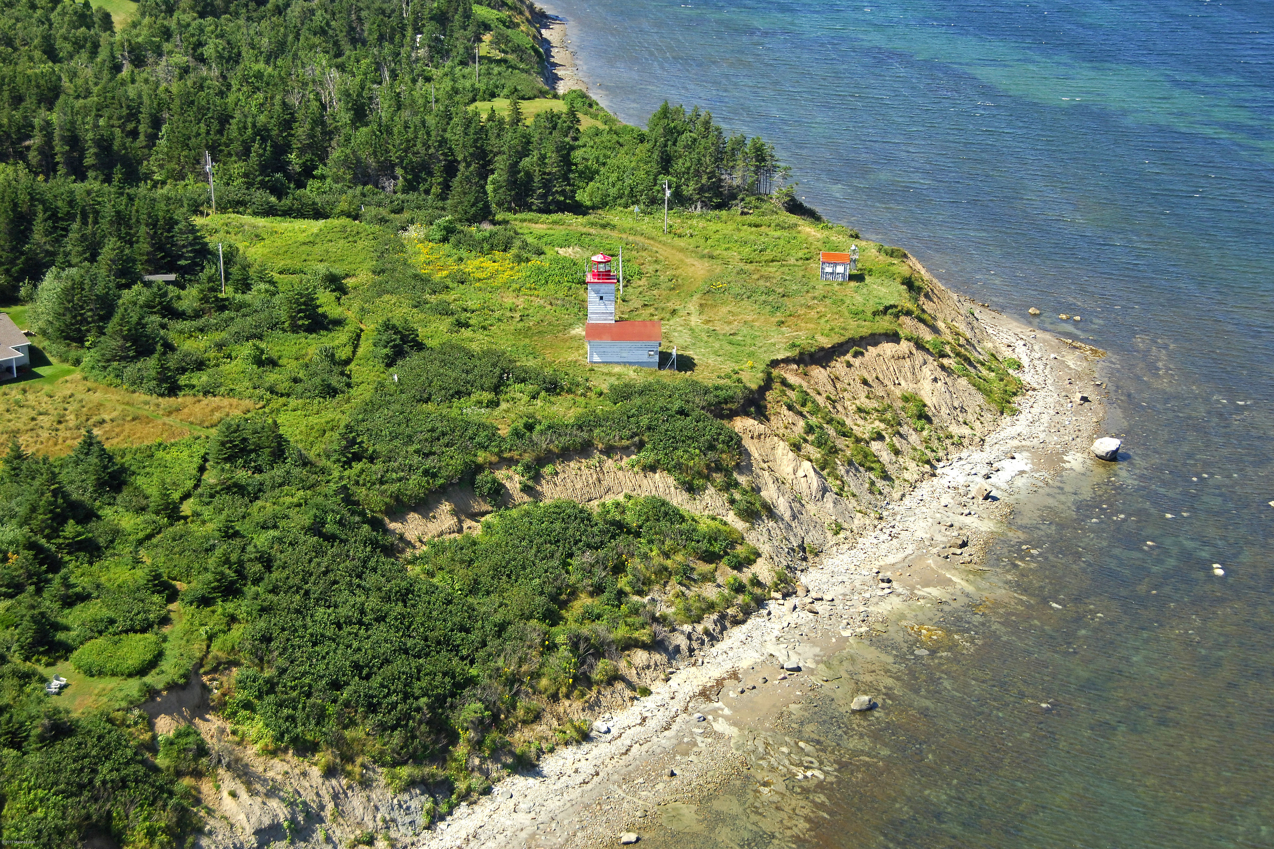 Black Rock Point Lighthouse in Big Bras D'Or, NS, Canada - lighthouse ...