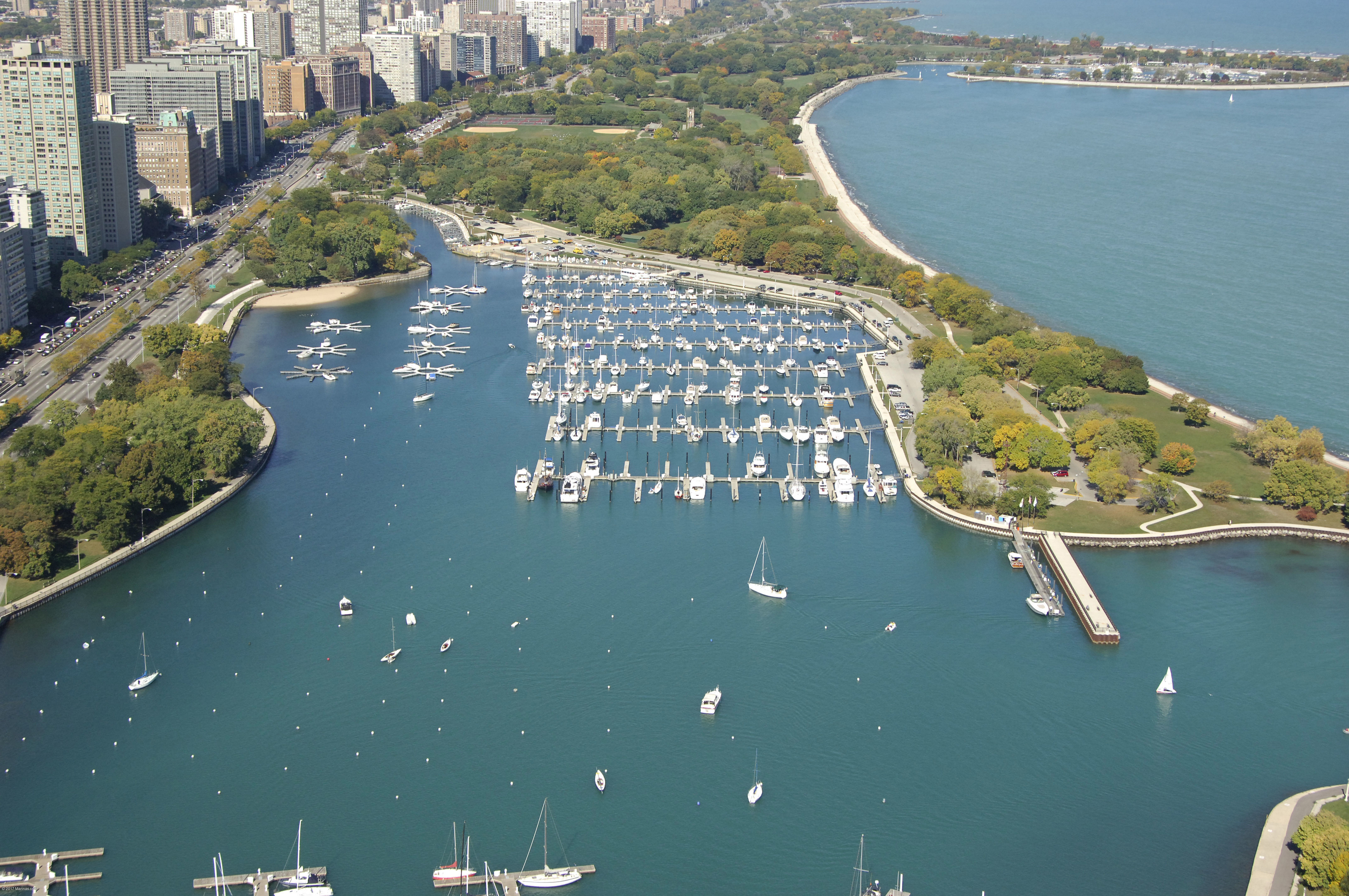 Belmont Harbor, the Chicago Harbors in Chicago, IL, United States ...