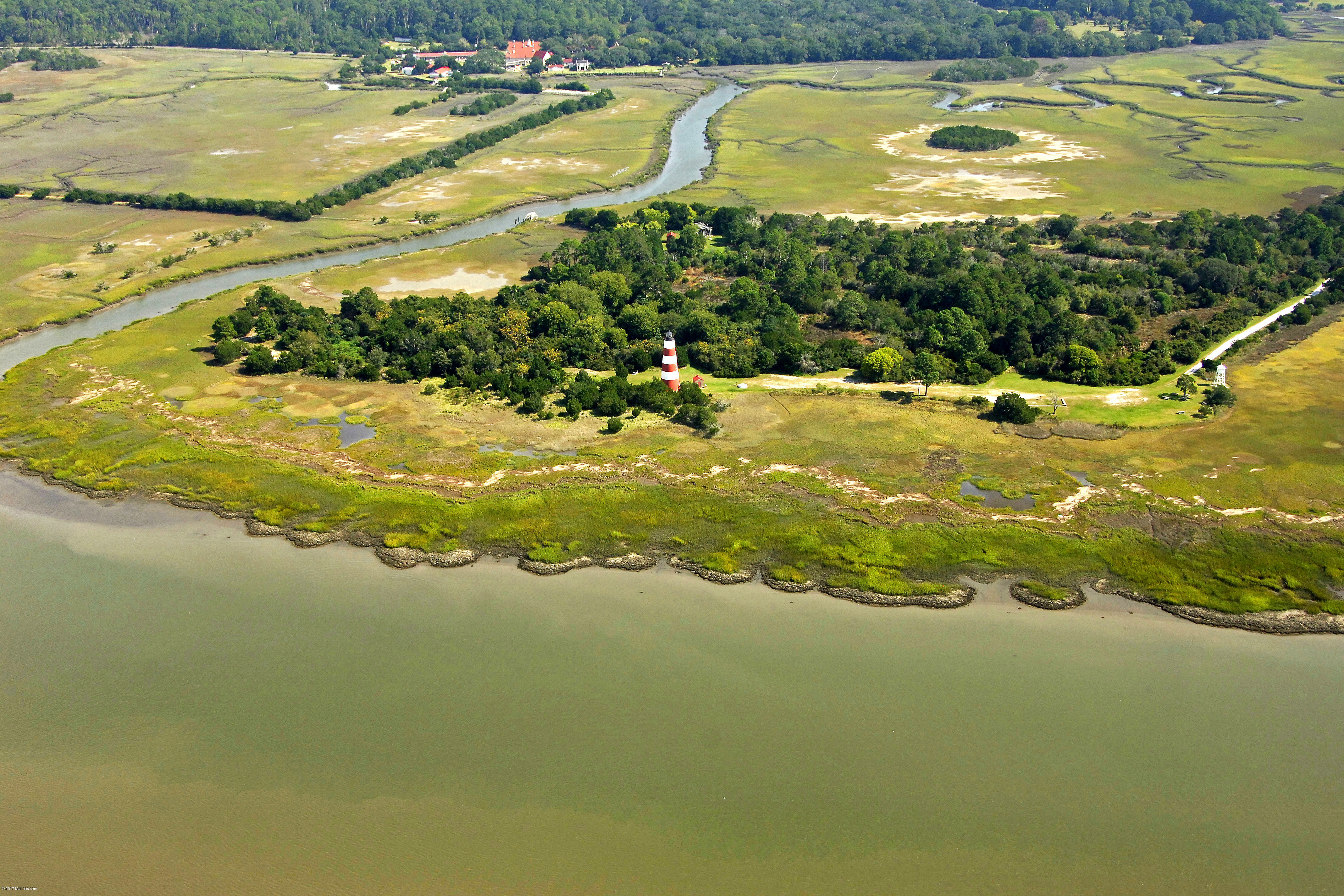 Sapelo Island Lighthouse in Sapelo Island, GA, United States ...